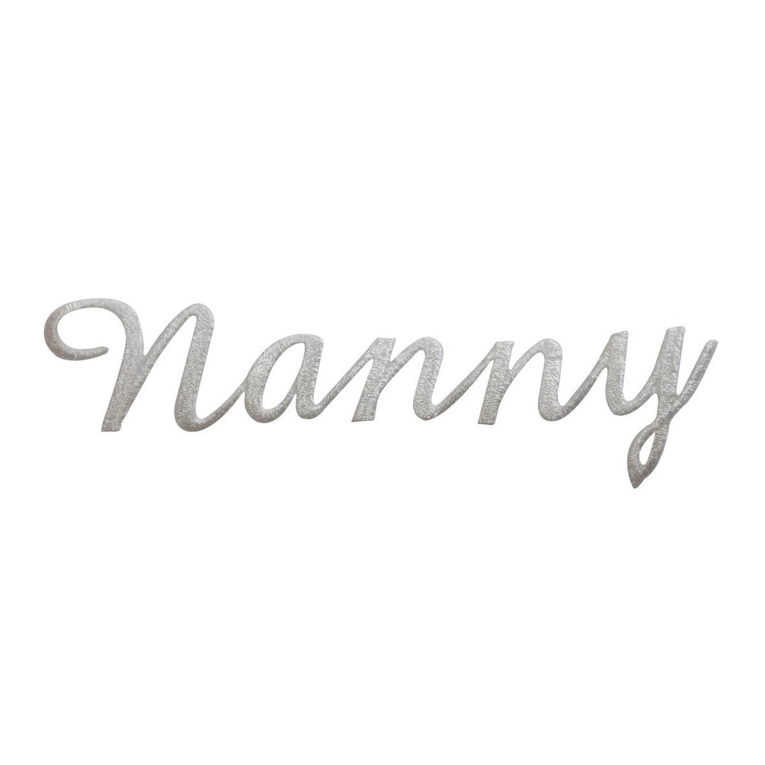 ID 7810 Nanny Cursive Name Patch Travel Sign Letter Embroidered Iron on ...
