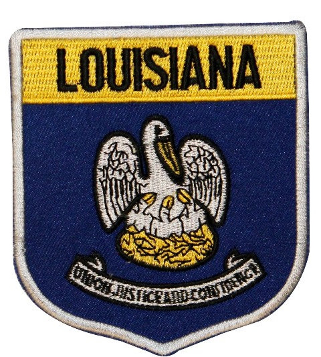 State Flag Shield Louisiana Patch Badge Travel USA Embroidered Iron on ...