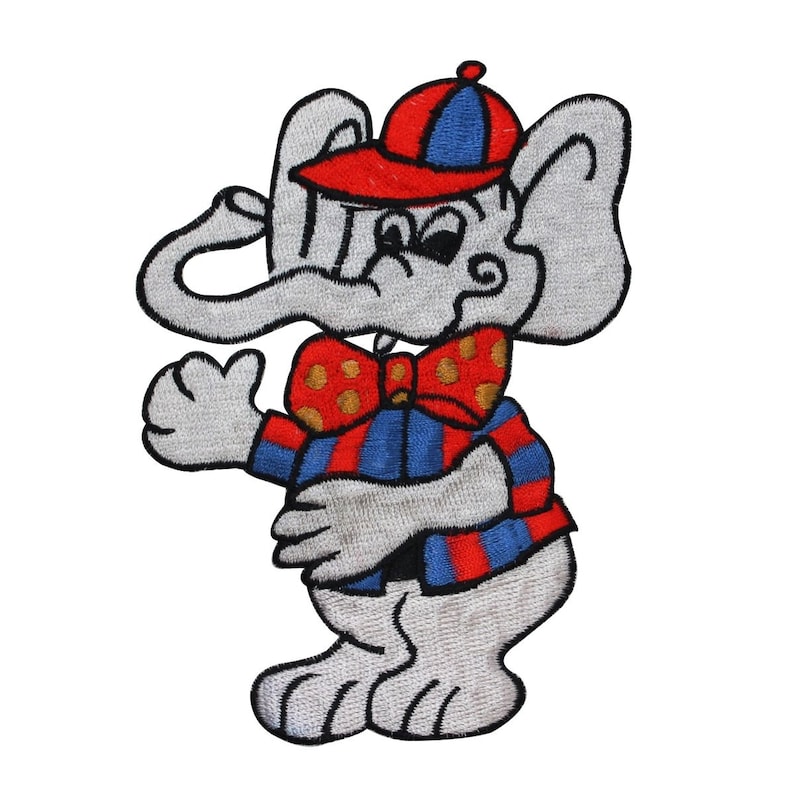 Goofy Circus Elephant Patch Fun Kids Cartoon Silly Animal - Etsy