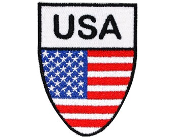 Flag Shield Patch - Etsy