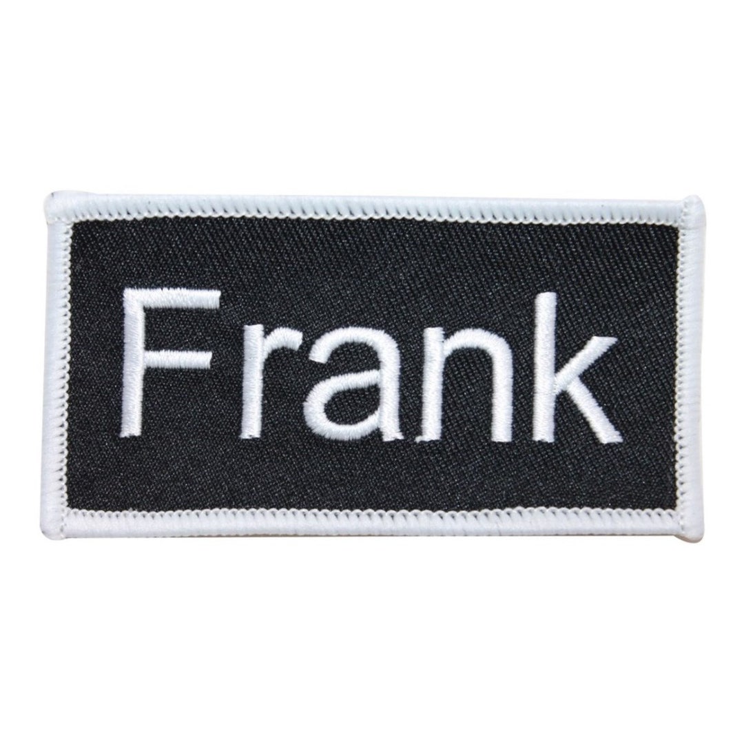 Frank Name Tag Patch Uniform/work Shirt Badge Embroidered Iron on ...
