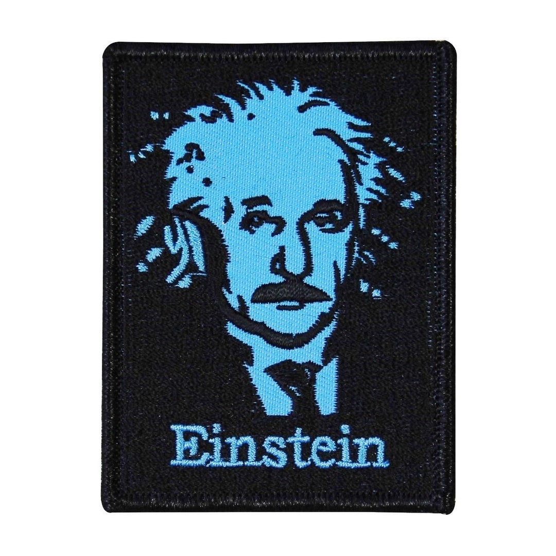 Famous Genius Albert Einstein Patch Portrait School Education Iron on ...