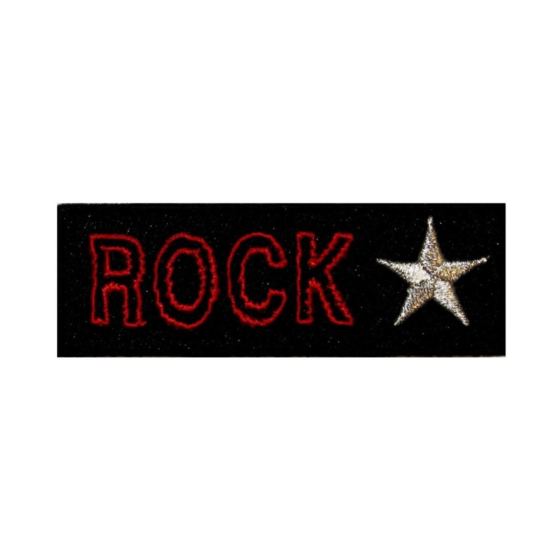 Rock Star Name Tag Patch Famous Music Badge Sign Embroidered Iron on ...