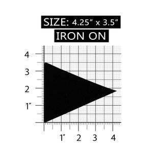 ID 8712 Black Triangle Patch Clothing Repair Shape Hole Felt Iron on ...
