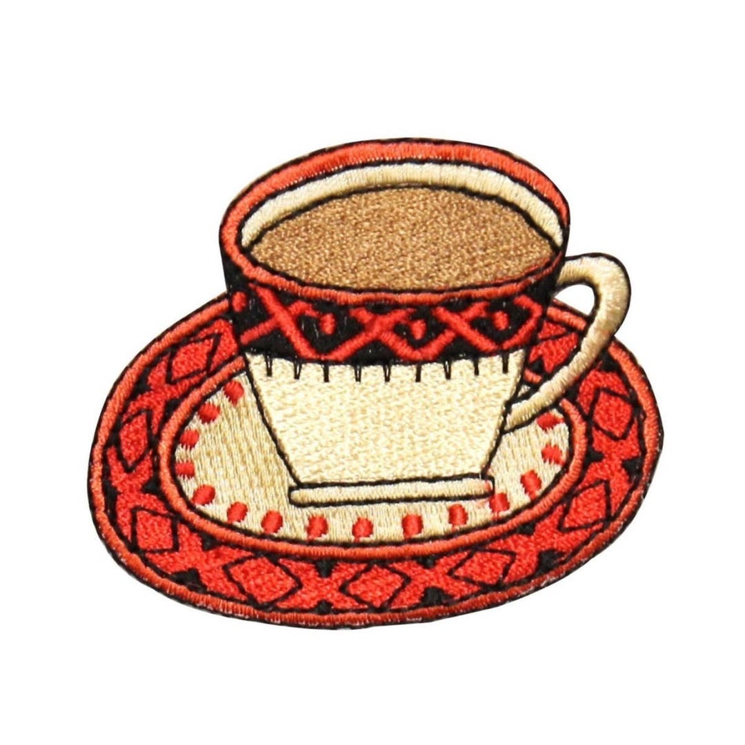 ID 1268 Cup of Coffee Patch Morning Joe Expresso Embroidered Iron on ...