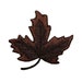 ID 7156 Dark Maple Leaf Patch Tree Fall Autumn Dry Embroidered Iron on ...