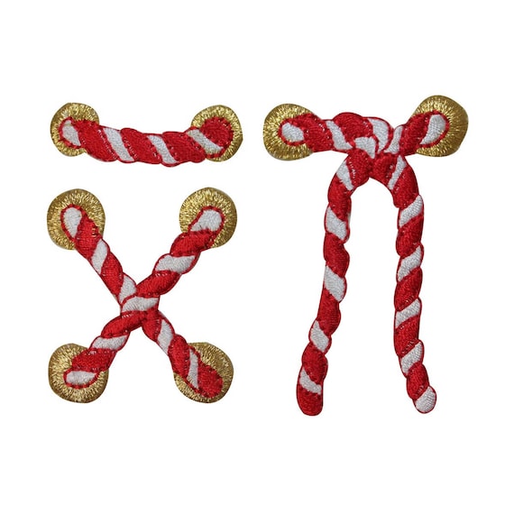 ID 2685ABC Set of 3 Nautical Rope Patches Marine Embroidered | Etsy