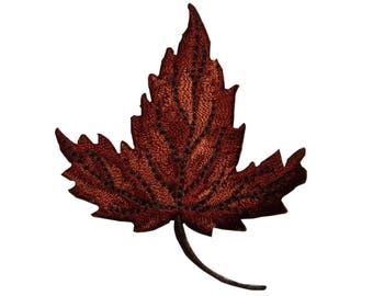 Maple Leaf Embroidered Patch - Etsy