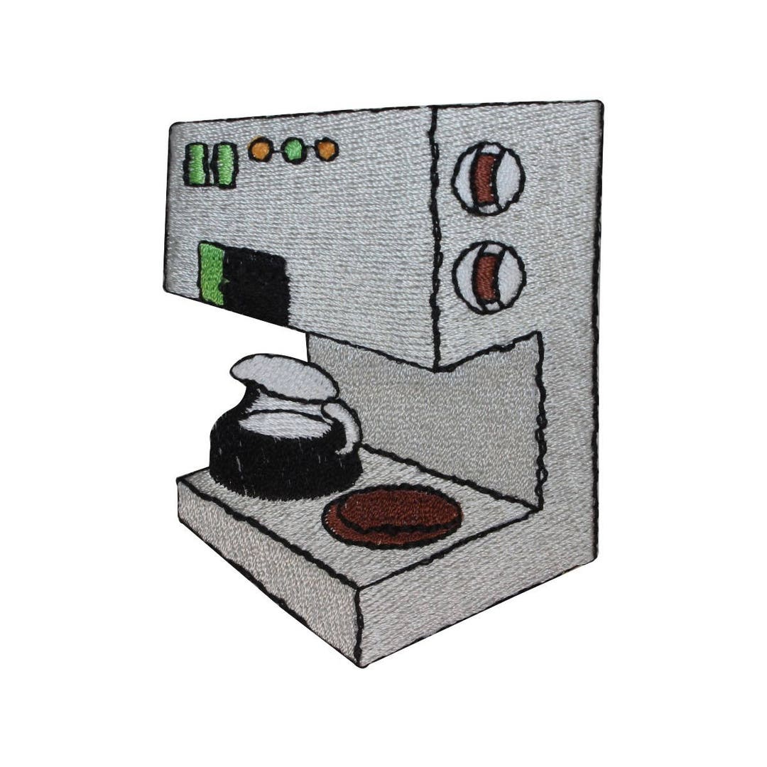 ID 3135 Coffee Maker Patch Expresso Brew Machine Embroidered Iron on ...