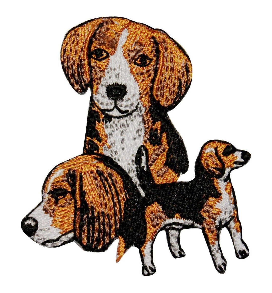 Beagle Multi Dog Patch Hound Breed Pet Portrait Embroidered Iron on ...