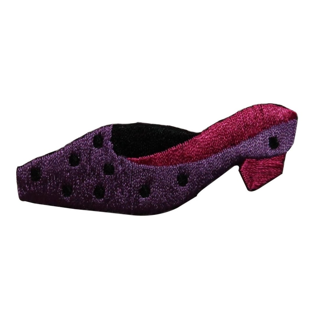 ID 8430 Fancy Spotted Slipper Patch Shoe Fashion Embroidered Iron on ...