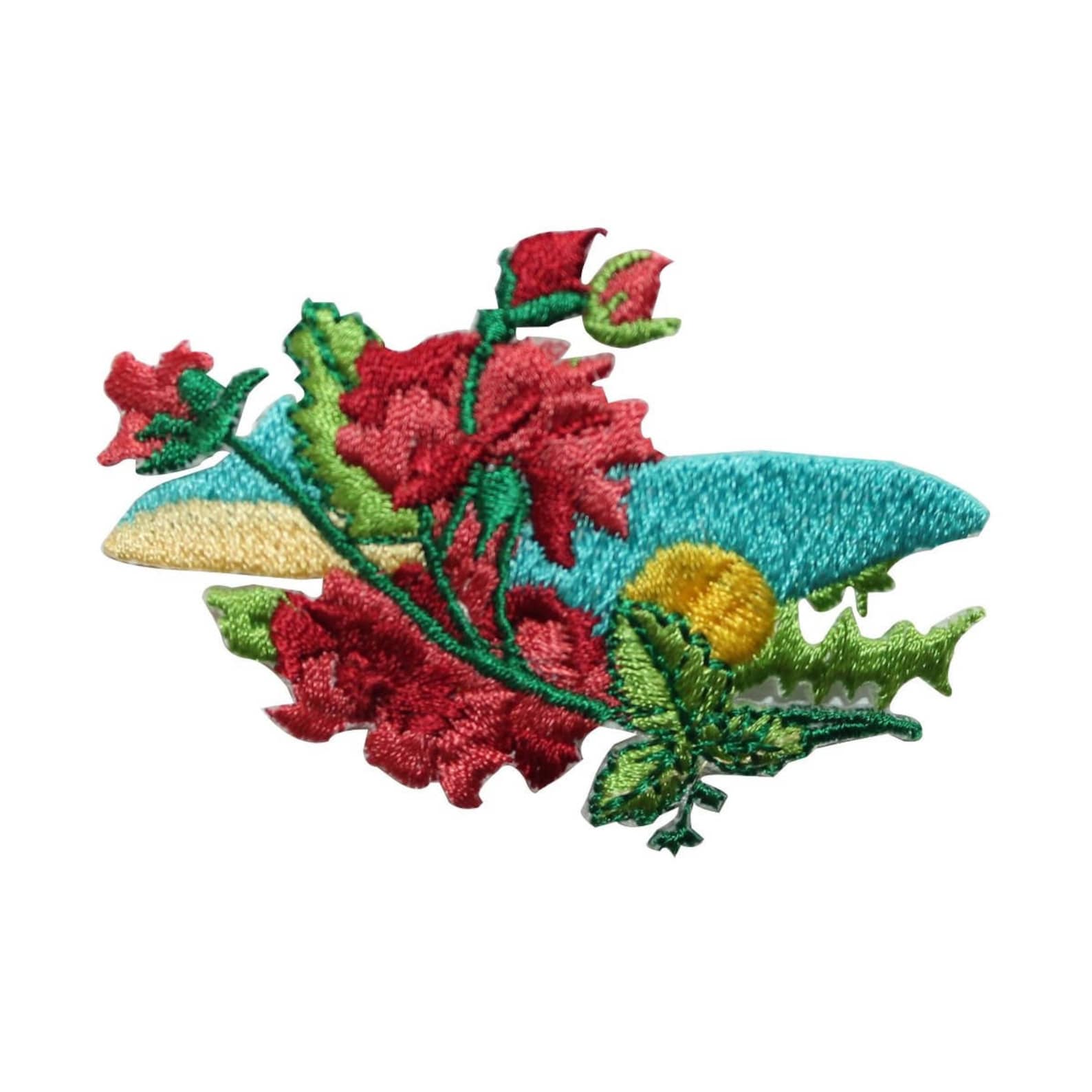 ID 7011 Beach Scene Flower Patch Tropical Vacation Embroidered - Etsy