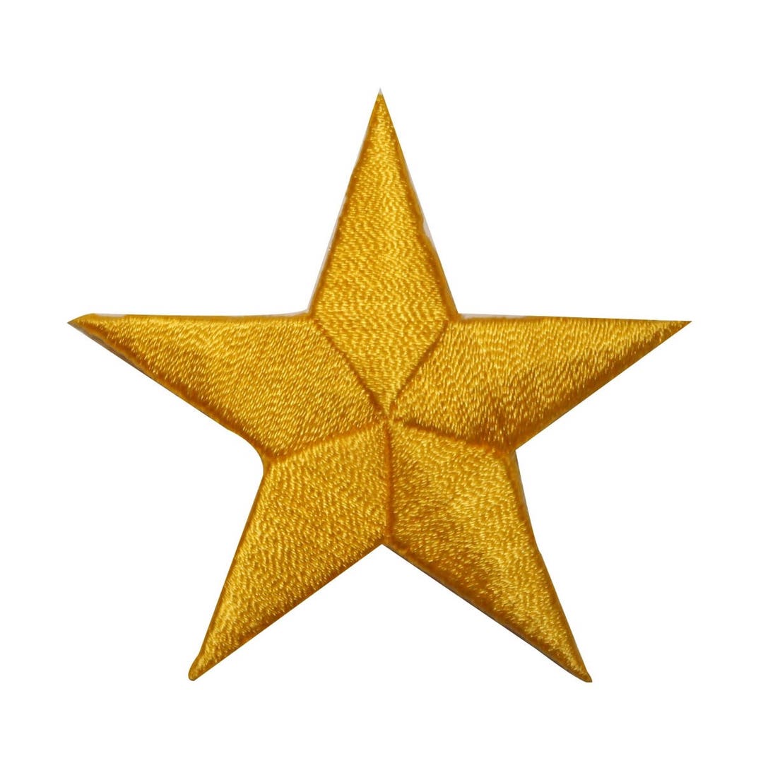 ID 3449 Yellow Star Patch Symbol Space Night Sky Embroidered Iron on ...
