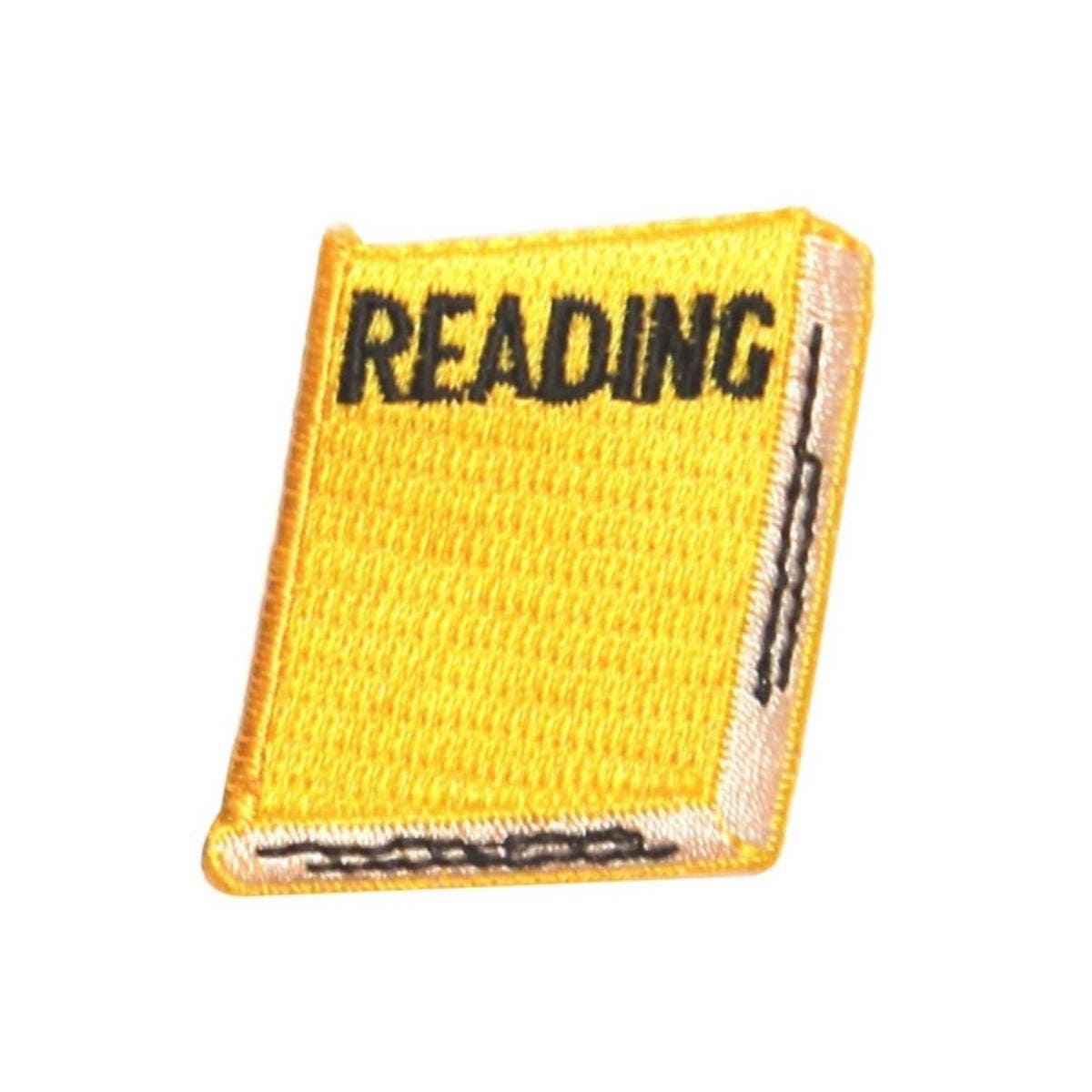 ID 0987C School Reading Book Patch Homework English Embroidered Iron on ...