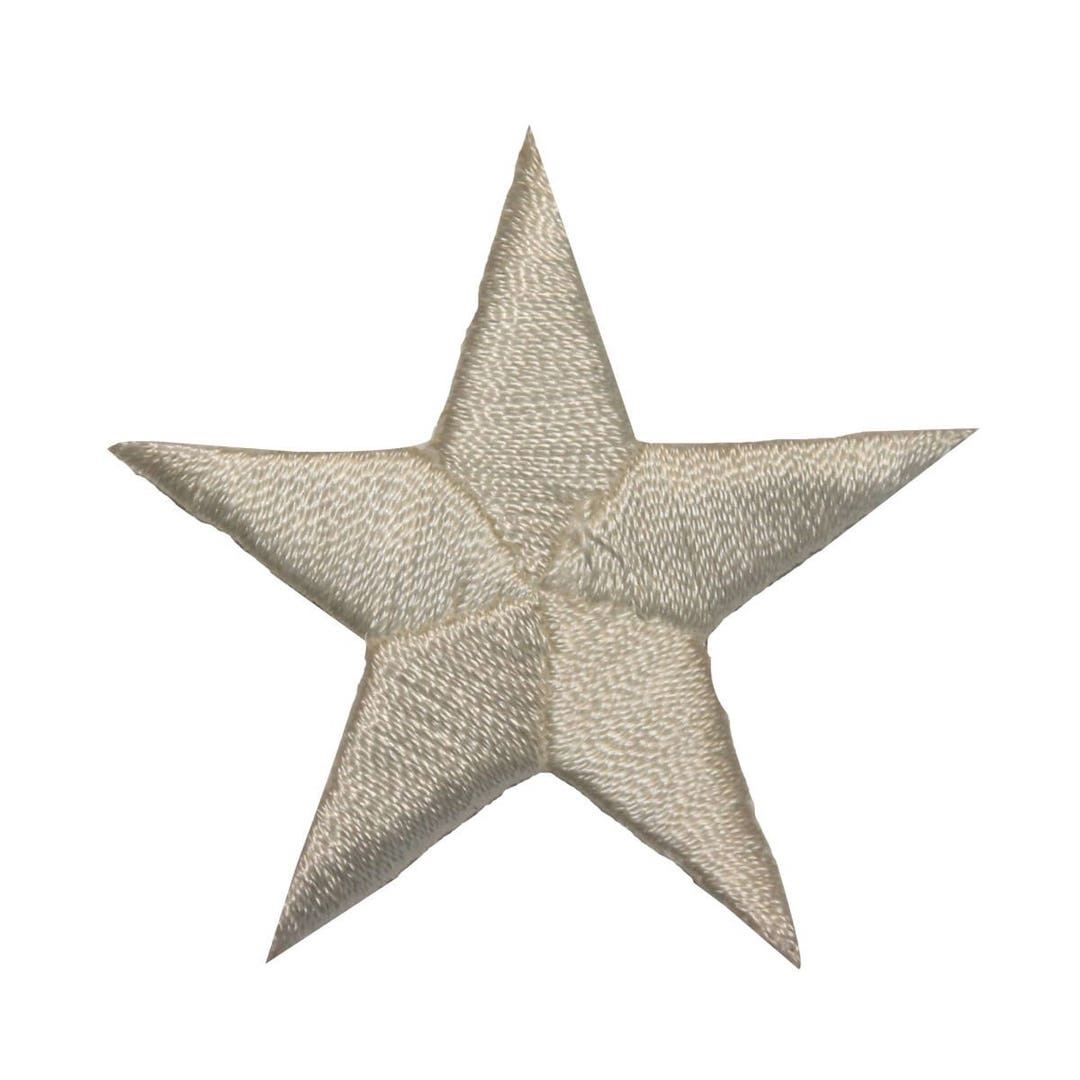 ID 3447 White Star Patch Symbol Space Night Sky Embroidered Iron on ...