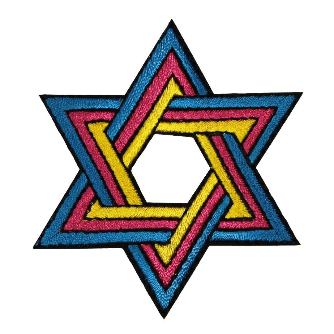 ID 8261 Jewish Star of David Shield Patch Hanukkah Embroidered Iron on ...