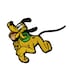 Pluto Running Patch Mickeys Cartoon Friend Disney Character Iron on ...