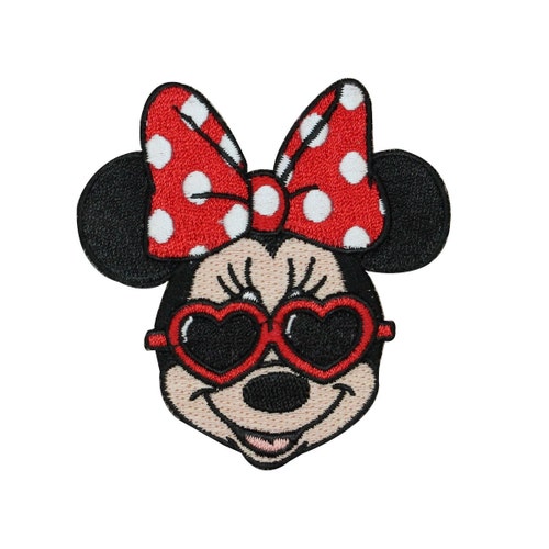 Minnie Mouse Heart Shades Iron-on Applique Disney Fan DIY - Etsy Minnie Mouse Heart Shades Iron-on Applique Disney Fan DIY - Etsy
