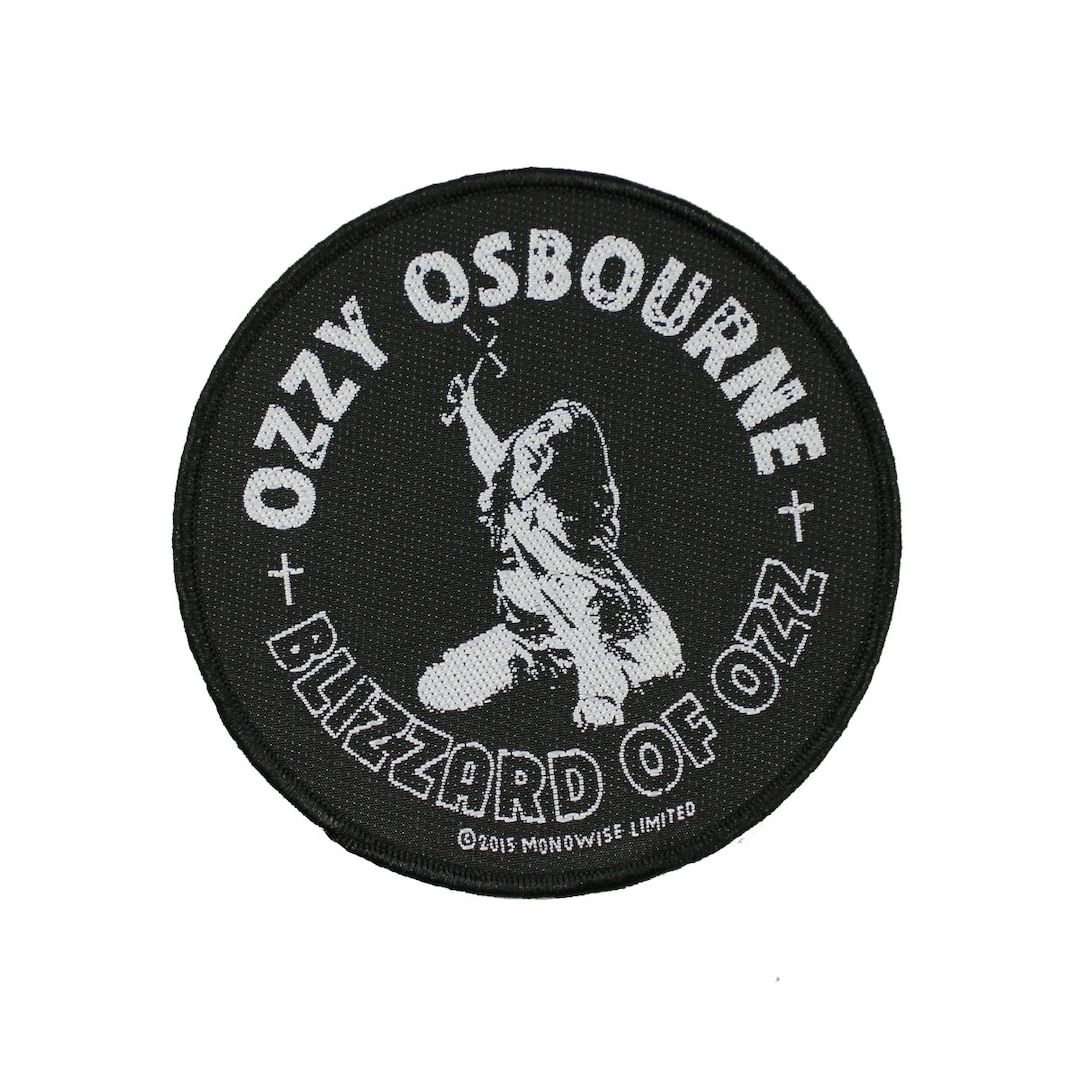 Ozzy Osbourne Blizzard of Ozz Patch Album Art Heavy Metal Woven Sew on ...