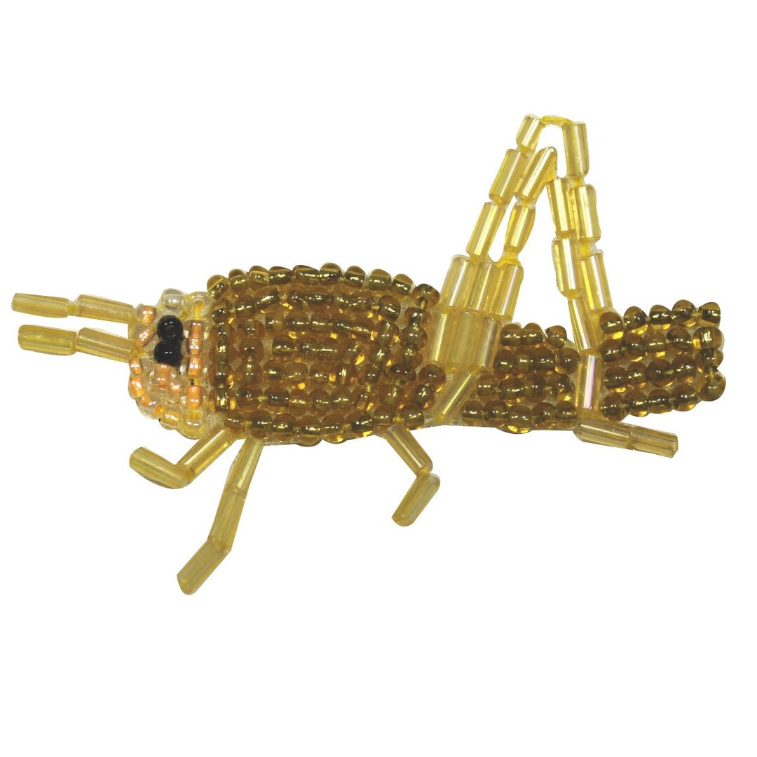 ID 8945 Garden Grasshopper Patch Cricket Insect Bug Beaded Iron on ...