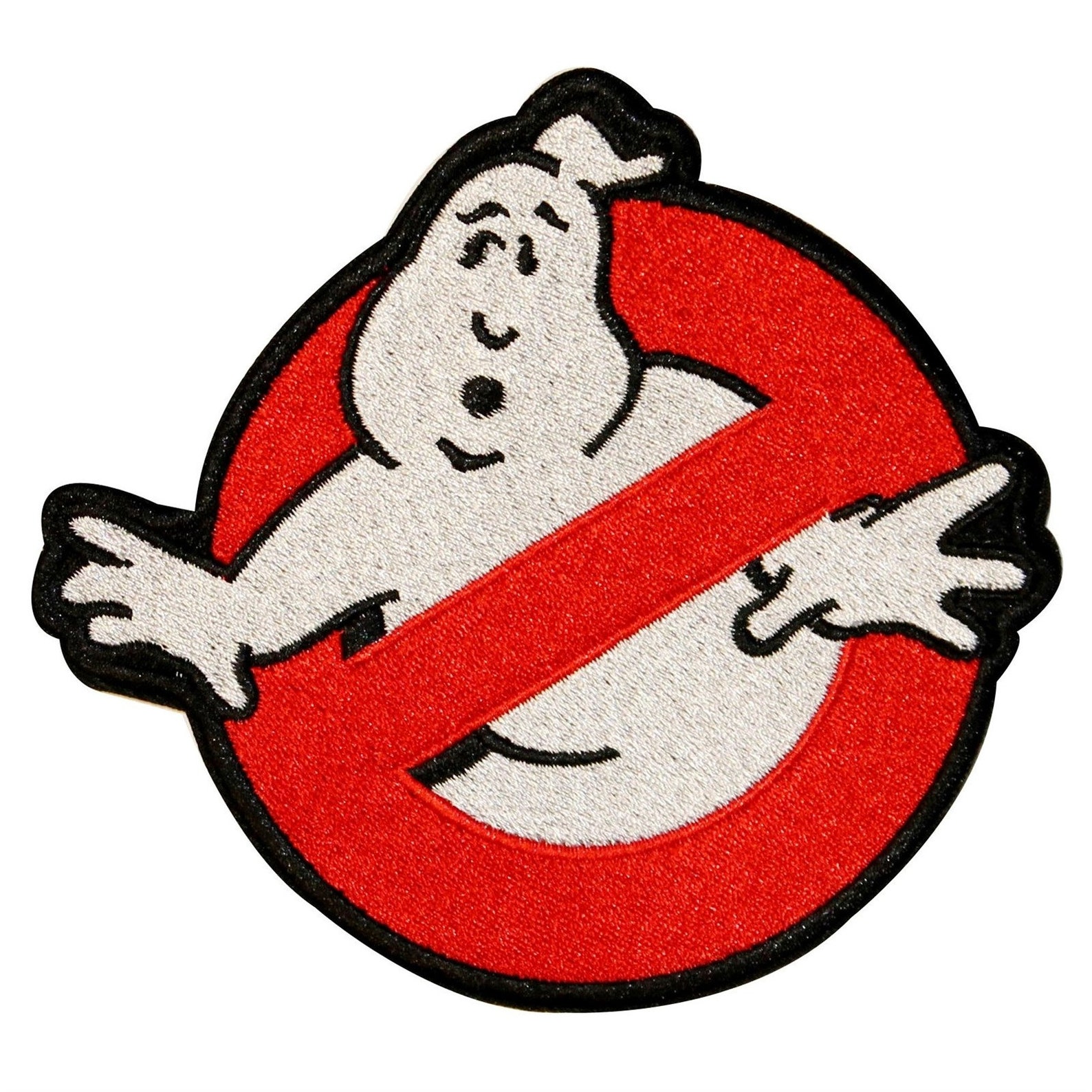 Larger Ghostbusters No Ghost Patch Sign Movie Logo Embroidered Iron on ...