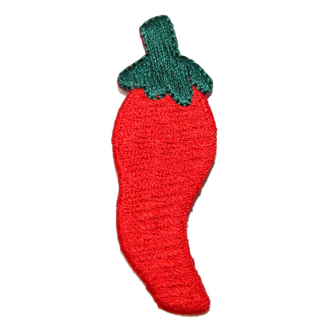ID 1922A Red Hot Chili Pepper Patch Spicy Sauce Food Plant Iron on ...