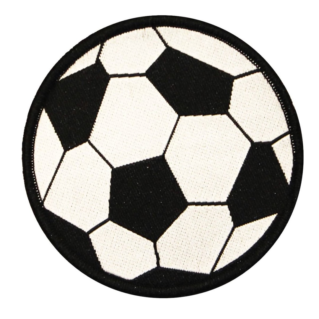 Soccer Ball Patch Futball Kick Ball Goal Sports Woven Sew on Applique ...