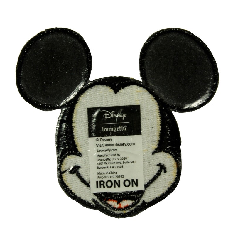 Mickey Mouse Face Patch Disney Mascot Character Craft Apparel | Etsy