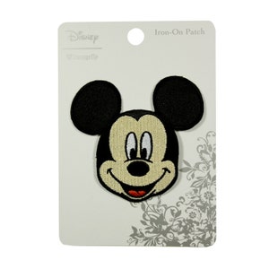 Mickey Mouse Face Patch Disney Mascot Character Craft Apparel - Etsy