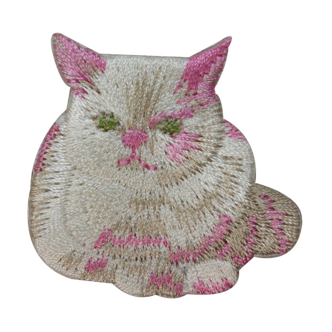 ID 2902 Cat Laying Down Patch Kitty Kitten Craft Embroidered Iron on ...