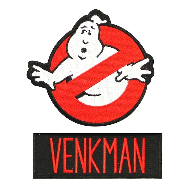 Etiqueta con el nombre de Venkman de los Cazafantasmas y parche de ...