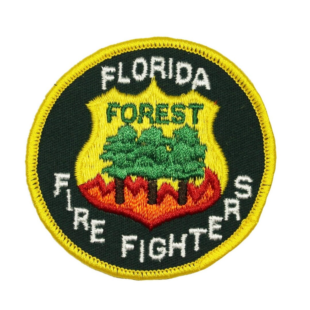 Florida Forest Fire Fighters Patch Wildfire Burn Embroidered Sew on ...