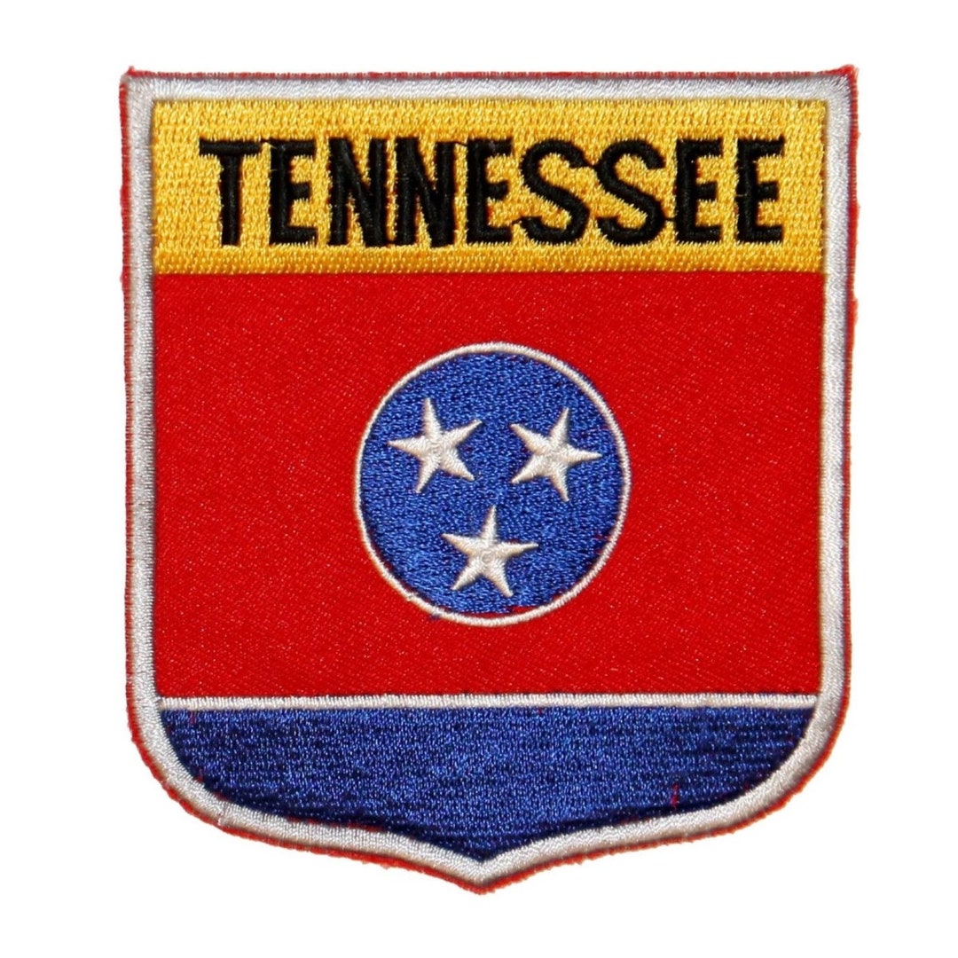 State Flag Shield Tennessee Patch Badge Travel USA Embroidered Iron on ...