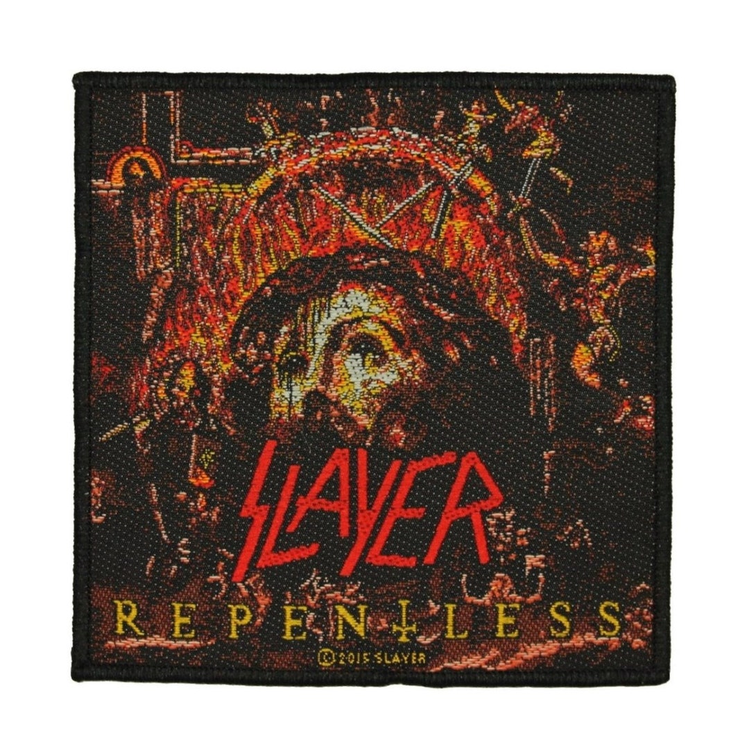 Slayer Repentless Patch Cover Art Thrash Metal Music Band Woven Sew on ...