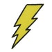 Lightning Bolt Patch Symbol Electric Zap Icon Flash Strike Iron on ...