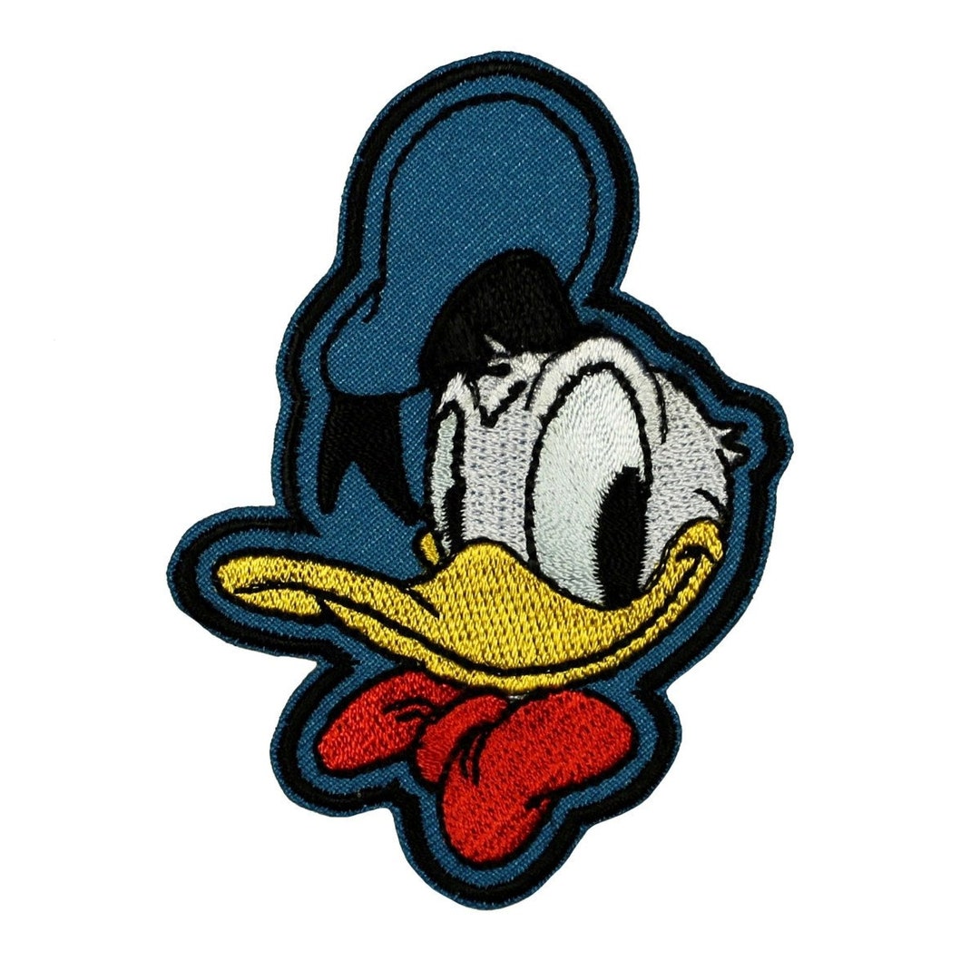 Disney Donald Duck Smile Patch Mickey Mouse Cartoon Embroidered Iron on ...