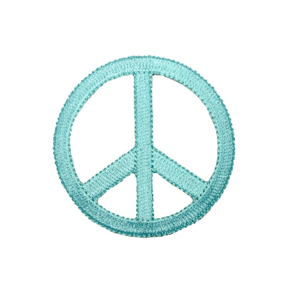 Light Blue Peace Sign