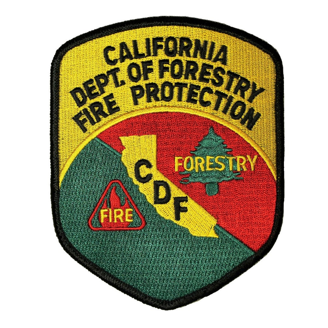 California Dept of Forestry Patch Fire Protection Embroidered Iron on ...