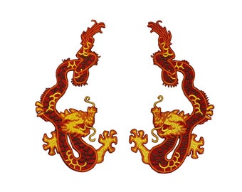 Large Red Dragon Patch | Etsy