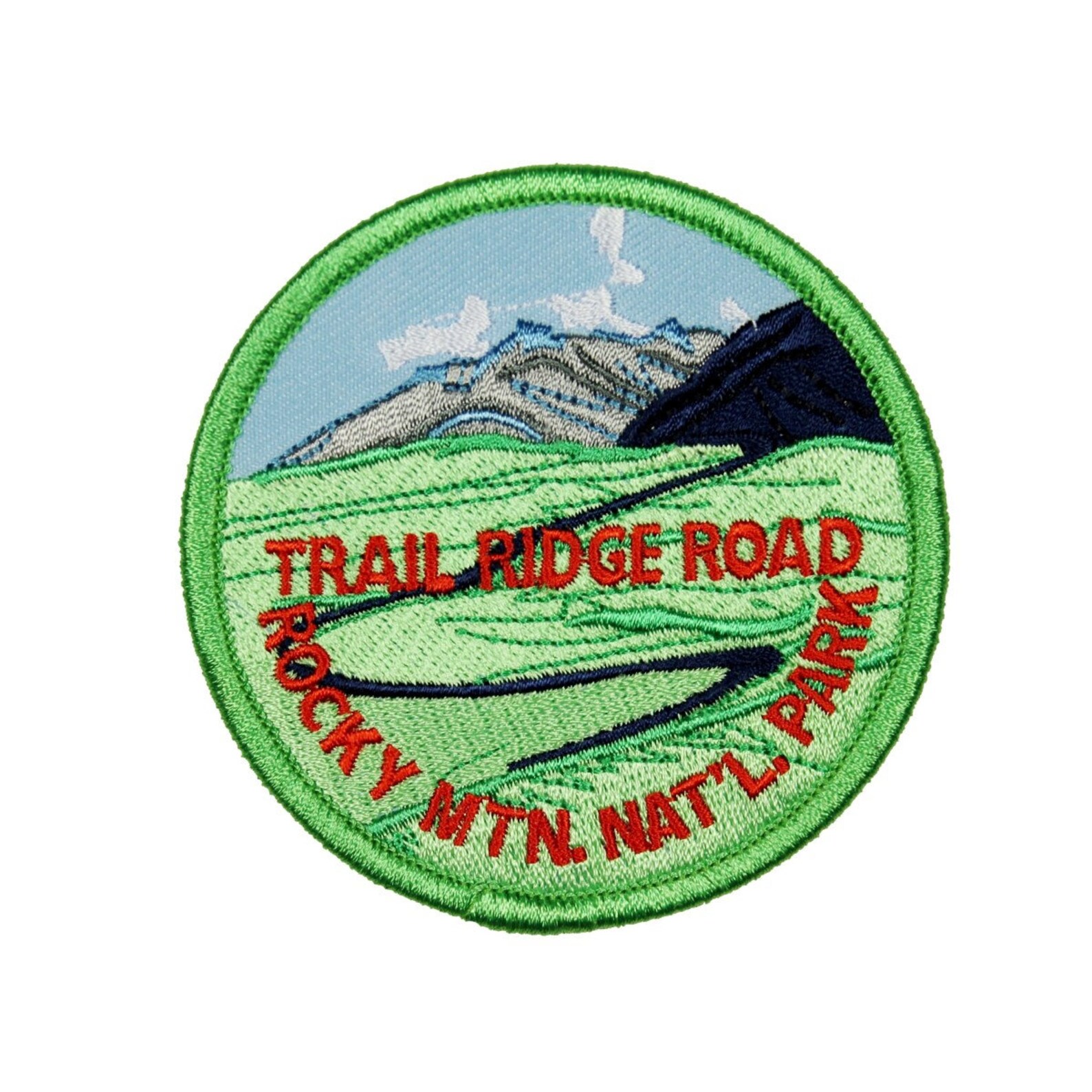 Trail Ridge Road Patch Rocky Mountain Travel Badge Embroidered - Etsy