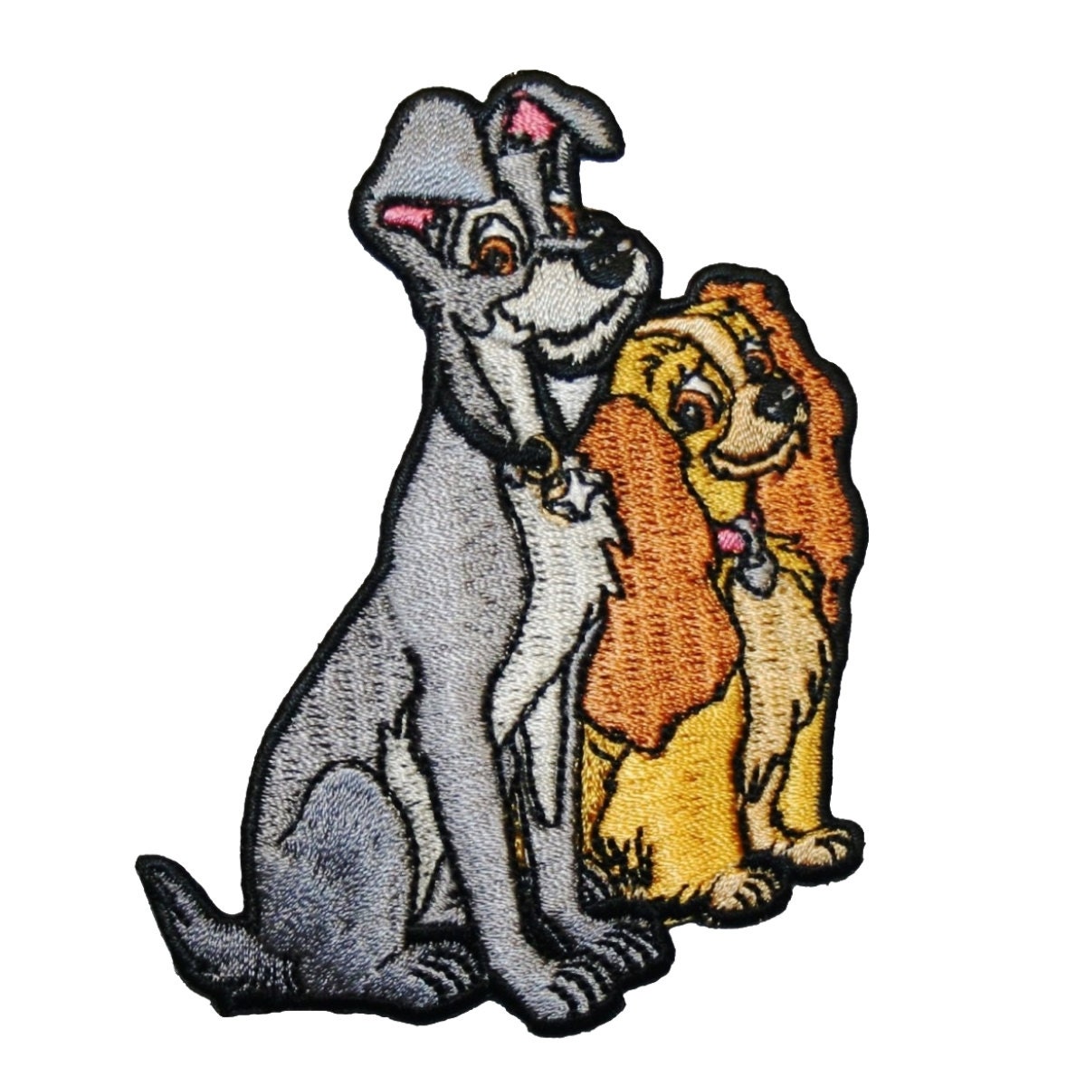 Lady & the Tramp Patch Classic Disney Movie Cute Cartoon Dogs | Etsy