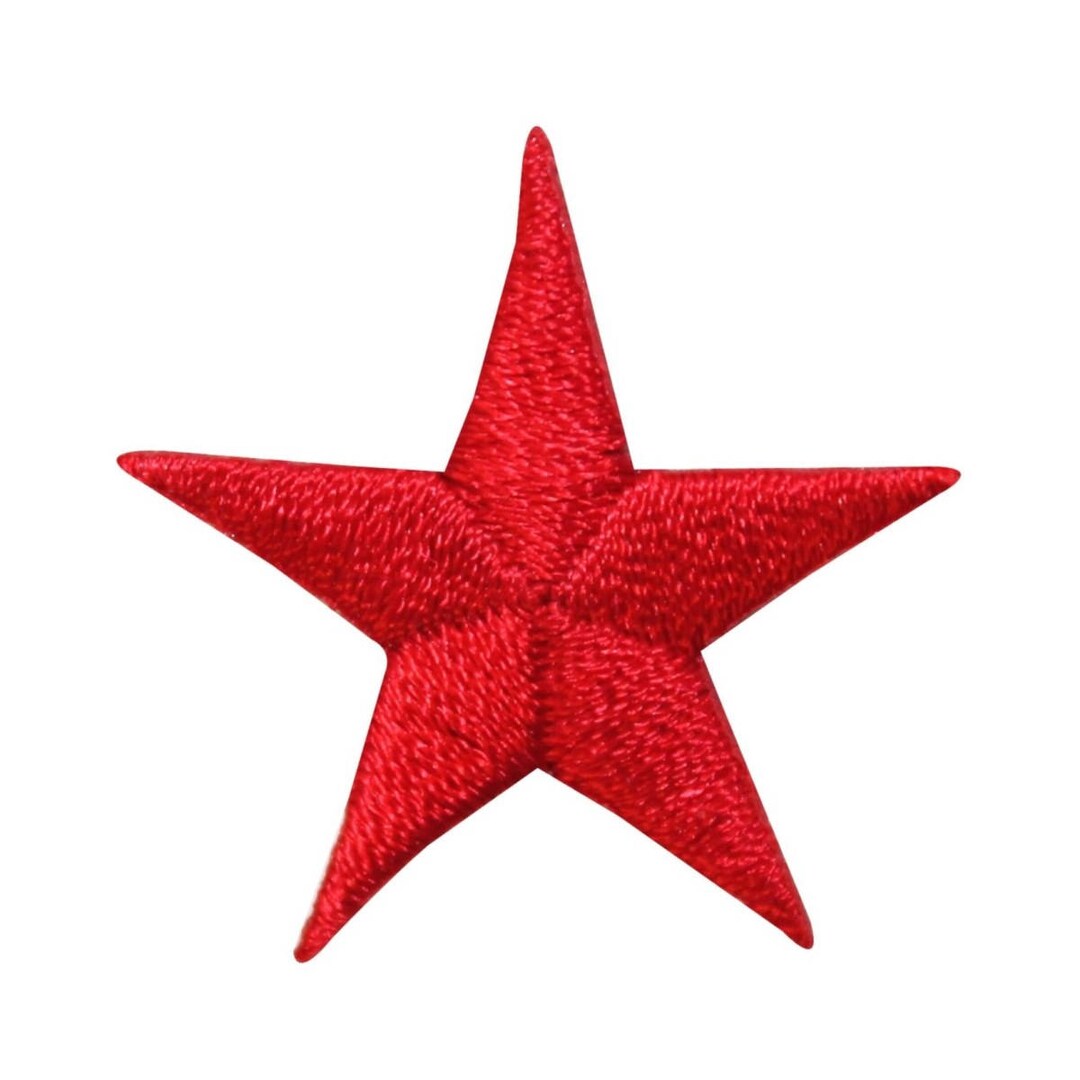 ID 3464C Red Star Patch Night Sky Symbol Craft Embroidered Iron on ...