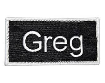 Greg. A White Work Shirt Name Patch That Says greg - Etsy