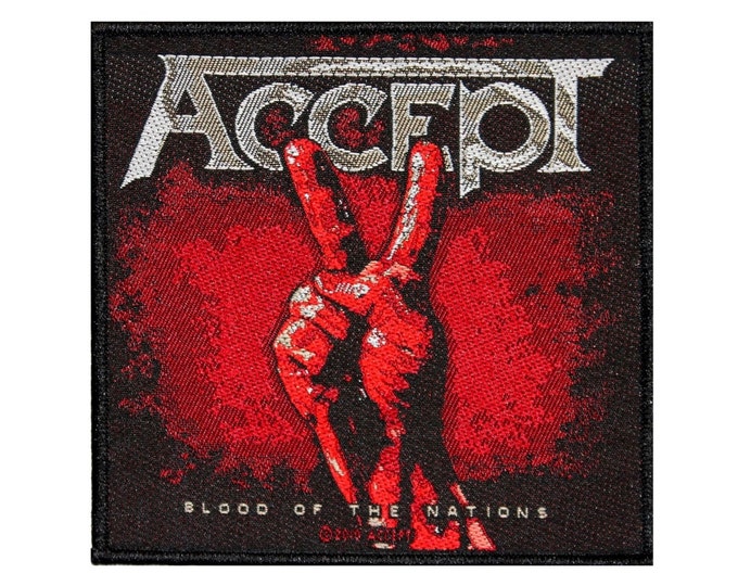 Accept Blood of the Nations Patch Album Art Metal Band Woven Sew on ...