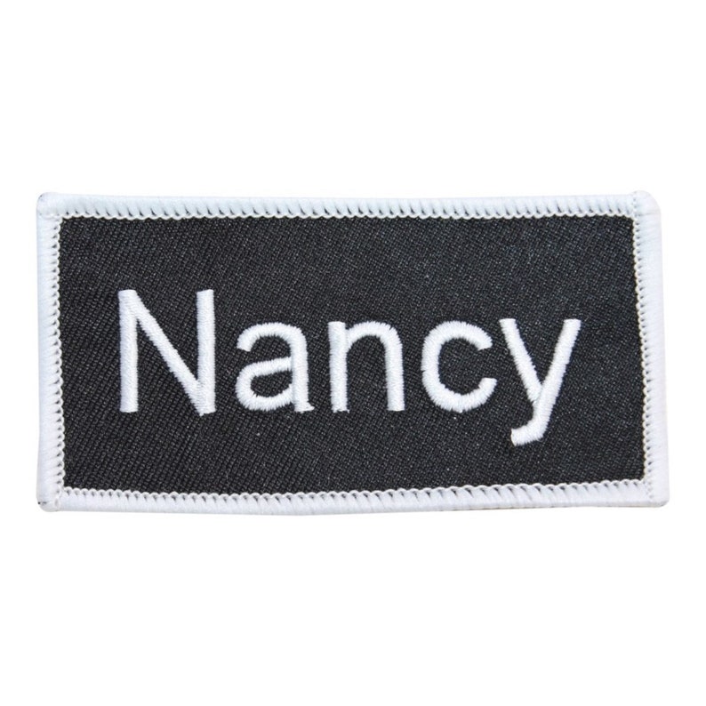 Nancy Name Tag Patch Uniform ID Work Shirt Badge Embroidered - Etsy