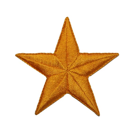 ID 3488 Yellow Star Patch Night Sky Craft Emblem Embroidered - Etsy