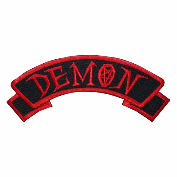 Demon Name Tag Patch Evil Horror Dead Kreepsville Embroidered - Etsy