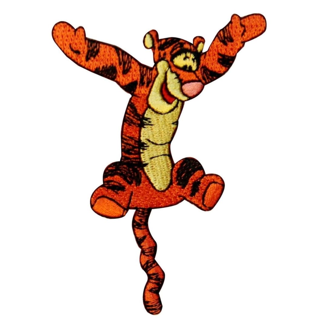 Tigger Bouncing Patch Winnie the Pooh Disney Character Craft Iron-on ...
