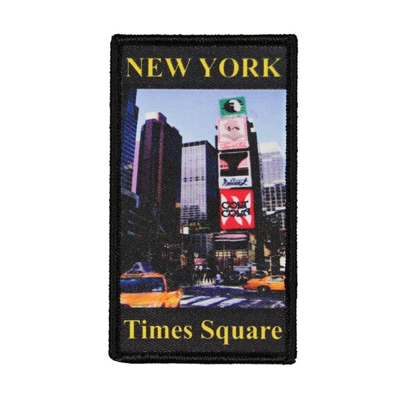 New York Times Square Patch Travel Manhattan Dye Sublimation | Etsy