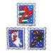 ID 8203ABC Set of 3 Christmas Stamp Patches Holiday - Etsy